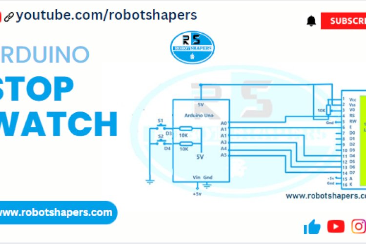 Arduino Stopwatch - Robotshapers - Best DIY, Science & Engineering ... Arduino Stopwatch - Robotshapers - Best DIY, Science & Engineering ...